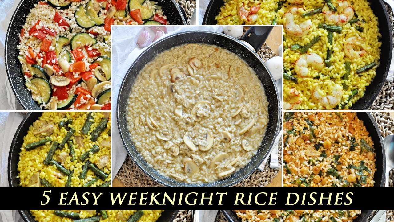 5 easy rice dishes – only 5 ingredients each