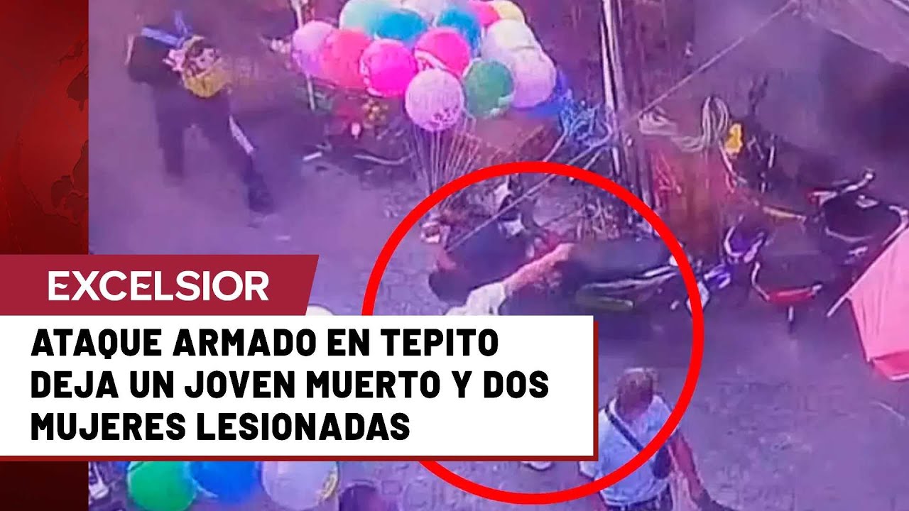 Balacera en tianguis de juguetes de Tepito deja un muerto y dos heridos