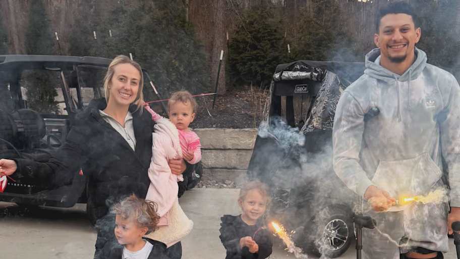 Brittany Mahomes gets emotional in baby Golden first birthday photo