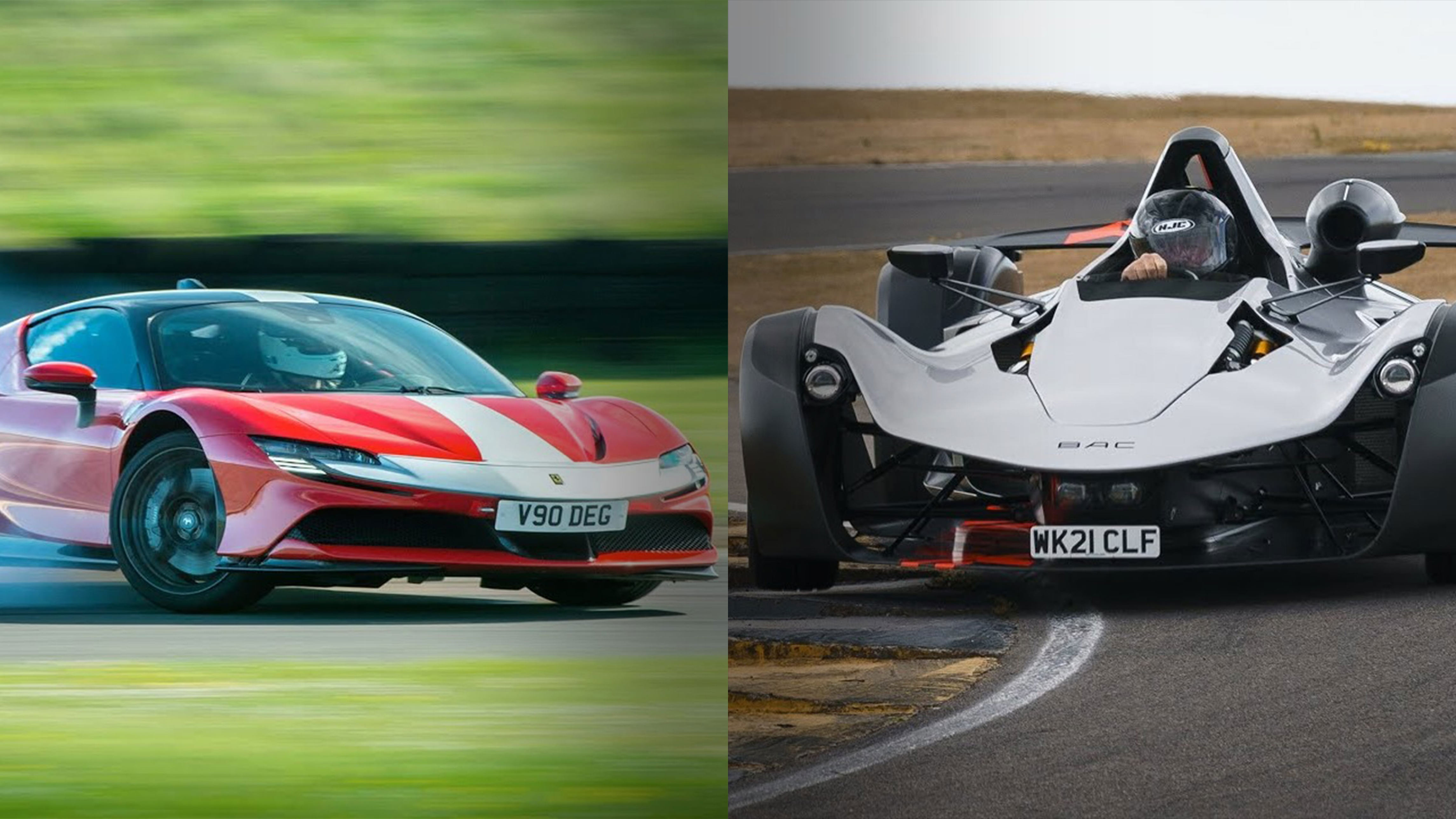 Ferrari SF90 v/s BAC Mono R