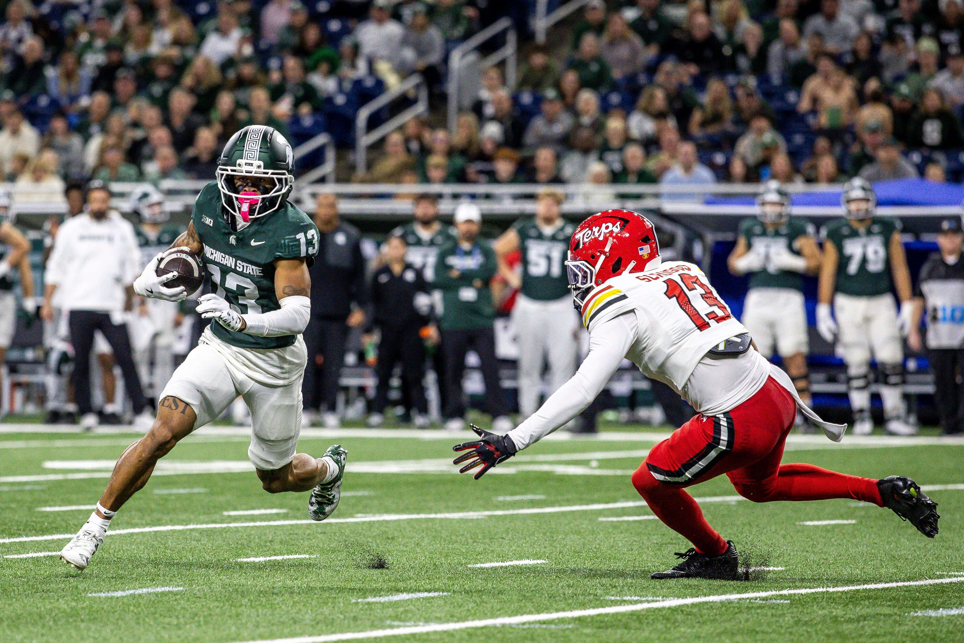 Michigan State WR removes name from transfer portal