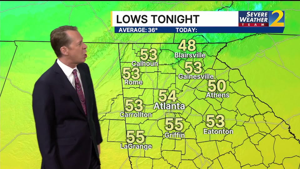 Warm temperatures on the way Wednesday morning