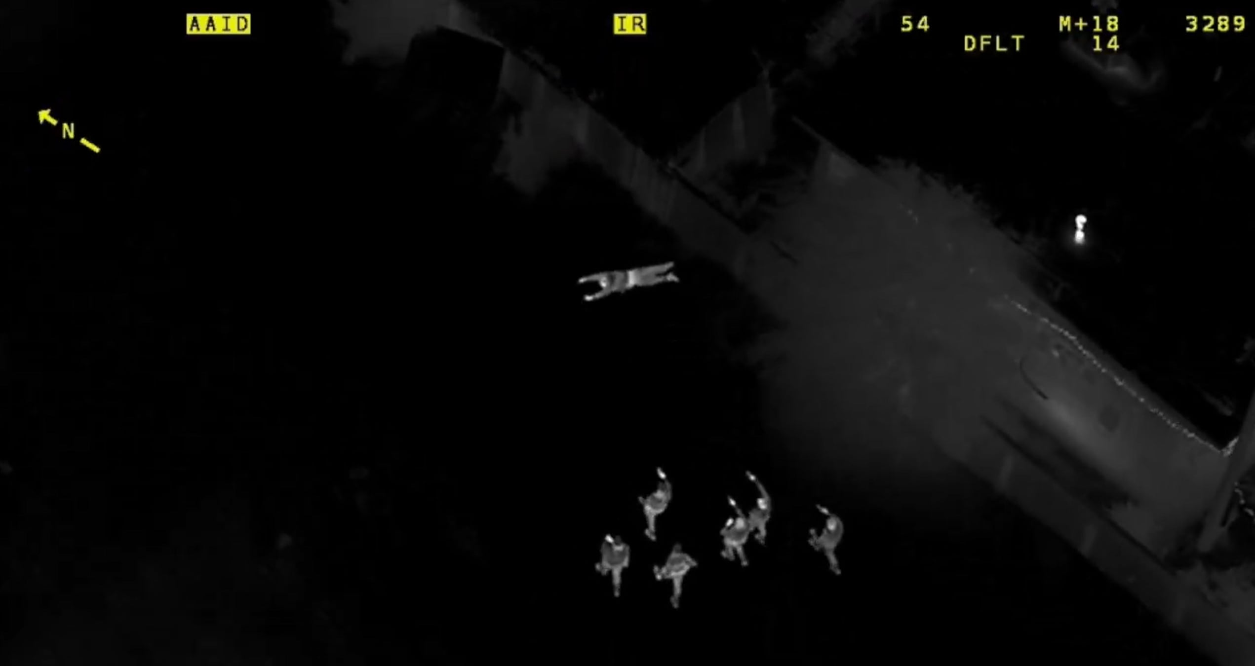 Watch: Las Vegas police release aerial video of stolen car suspect arrest