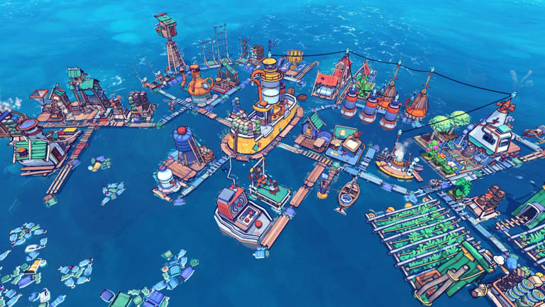Flotsam review - Waterworld as a cosy city builder