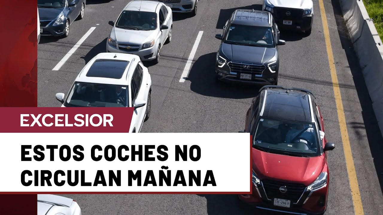 Estos son los coches que no circulan hoy miércoles en CDMX y Edomex