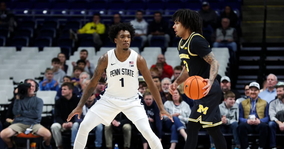 Michigan basketball survives scare from Penn State, wins 74-72 in Happy ...