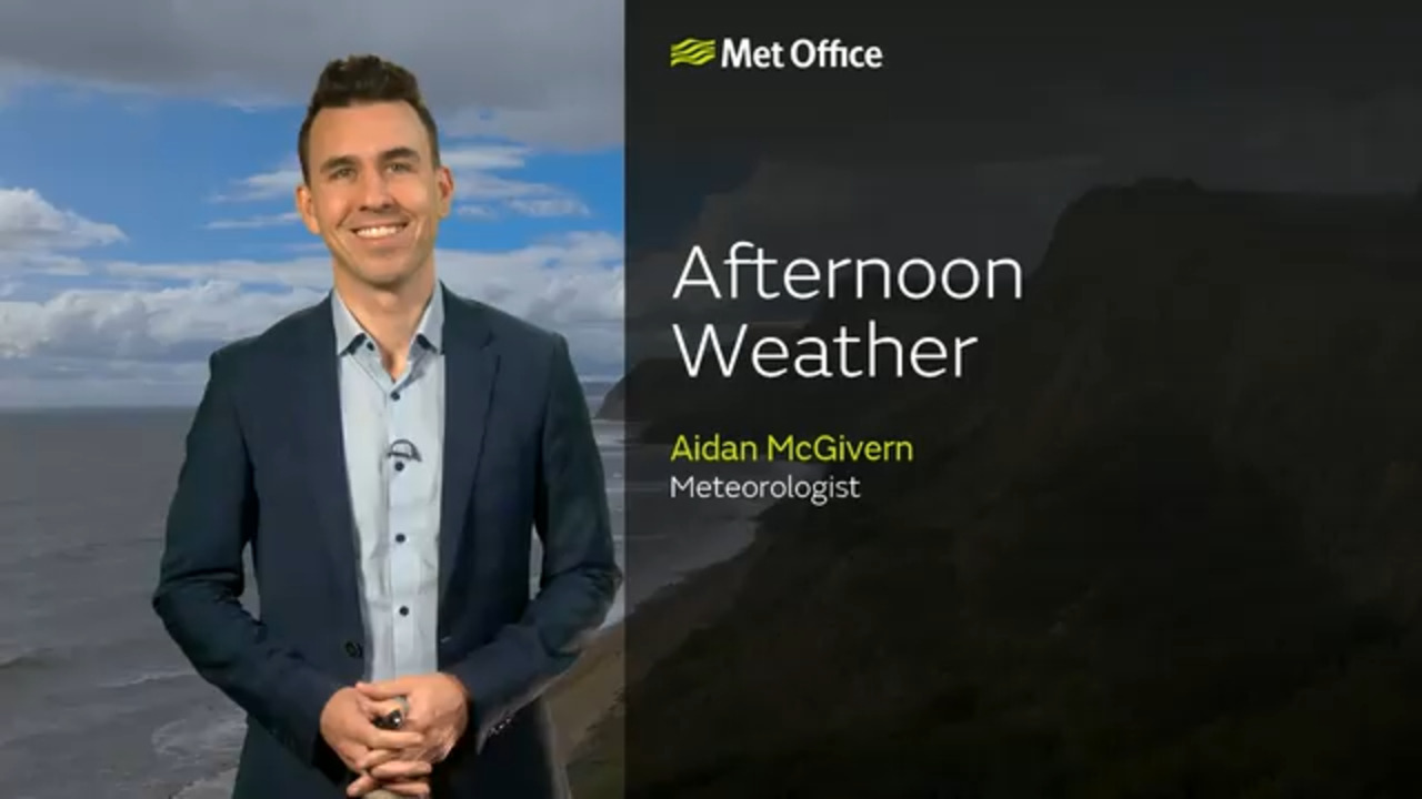 Met Office Tuesday afternoon weather forecast 02/12/2025