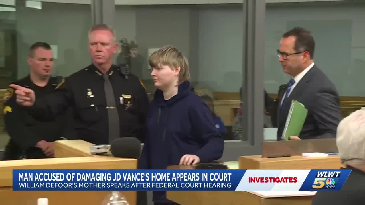 Man accused of damaging JD Vance's home appears in state, federal court