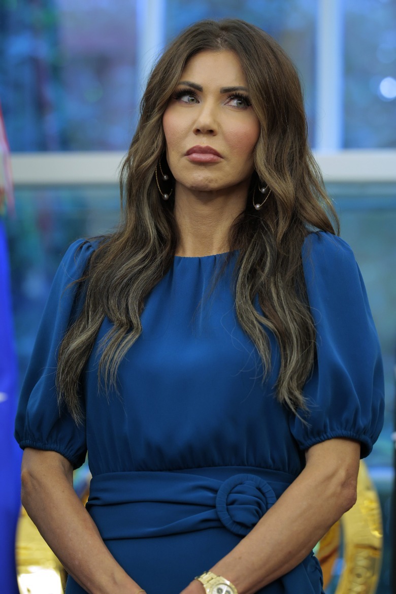 Kristi Noem's hair extensions seemingly cost a pretty penny