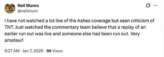 Cricket fans blast TNT Sports after the under-fire broadcaster makes ...