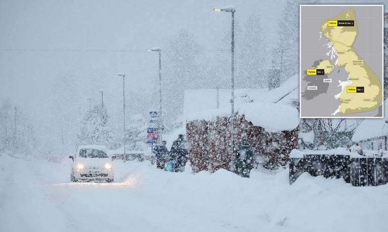 Storm Goretti turns Britain's roads into 'death traps': Commuters slip ...