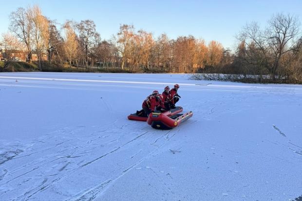 Urgent warning issued as young people play on frozen lakes in Cumbria