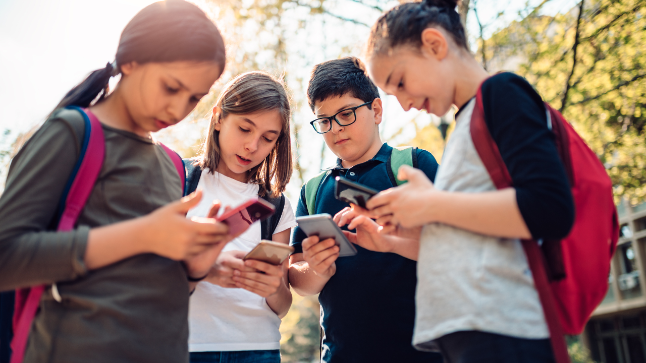 Kids are spending more time on their phones during school, a new study ...