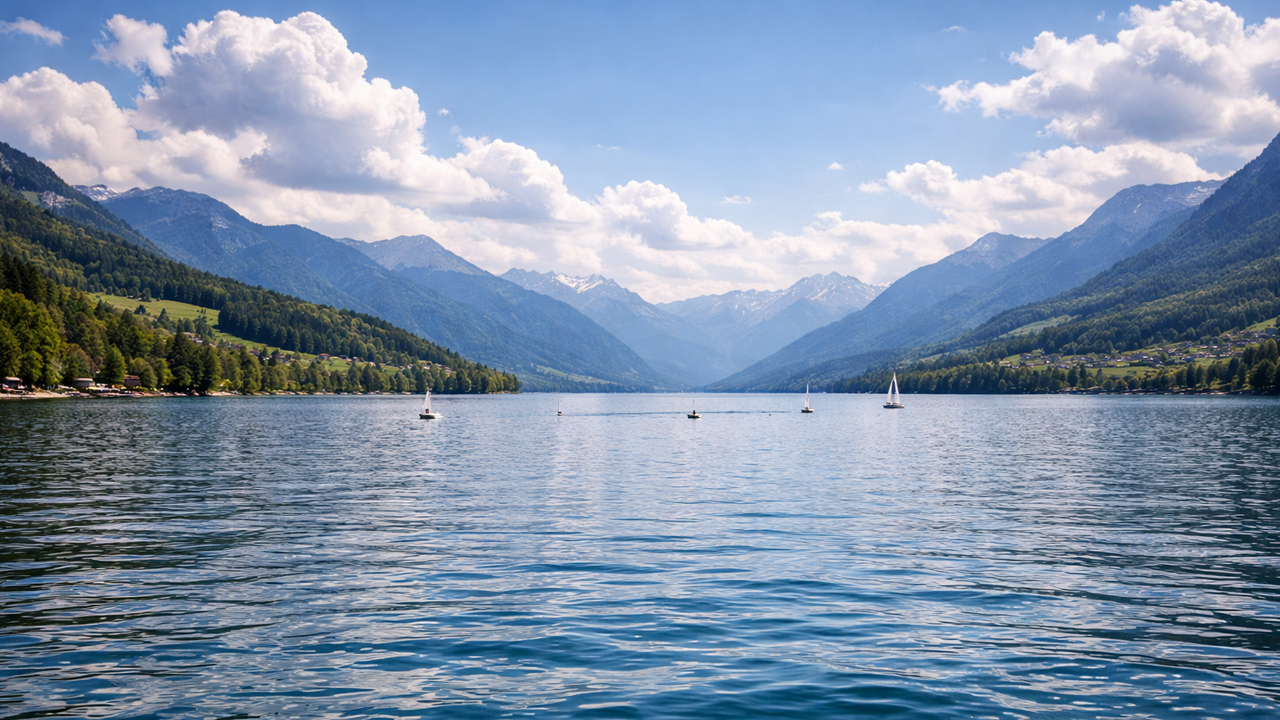 Walking through Lucerne’s old town by the lake