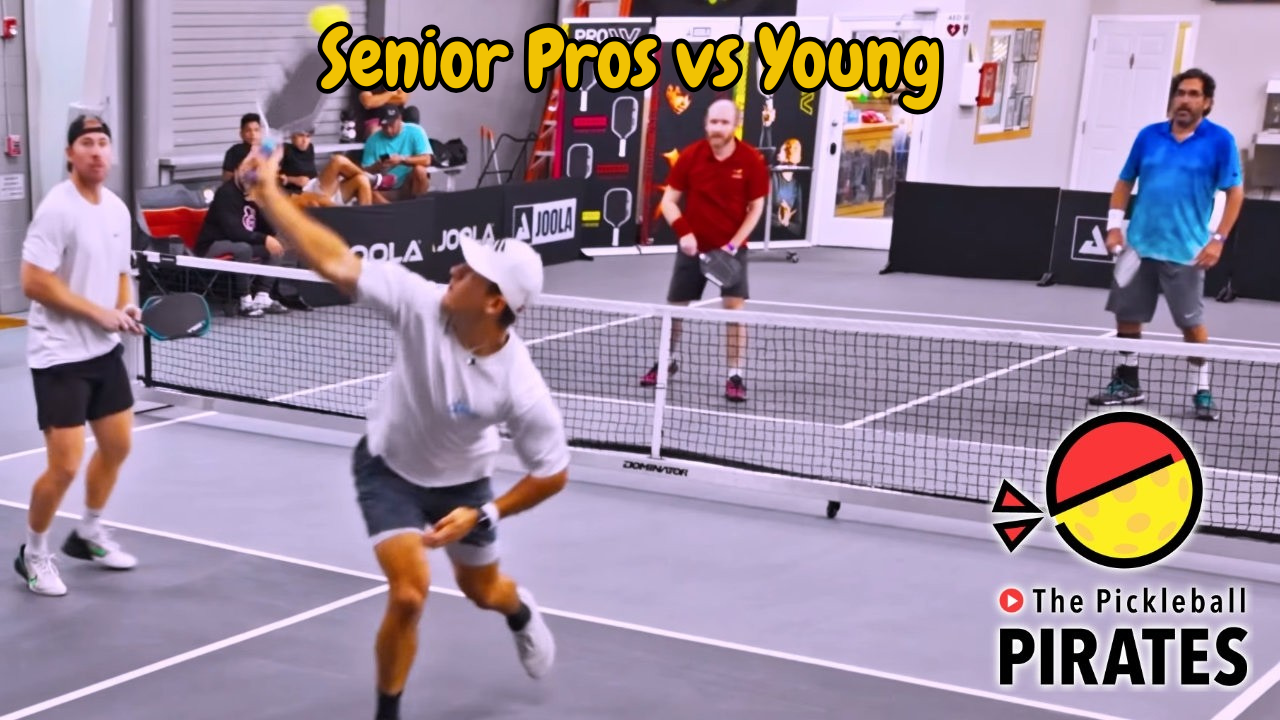 When veteran skill faces young power in a pickleball match