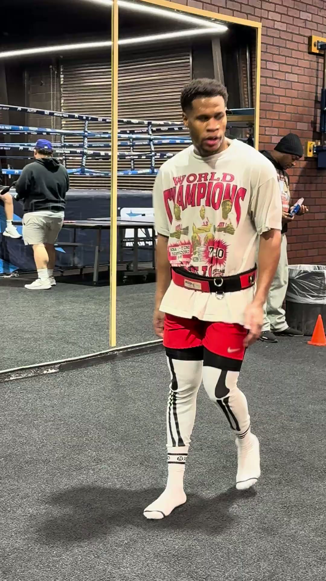 Devin Haney working speed and agility in preparation for Ryan Garcia ...
