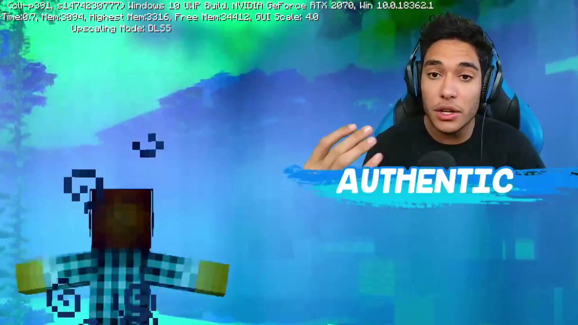 O novo Minecraft me deixou impressionado! - Minecraft com RTX