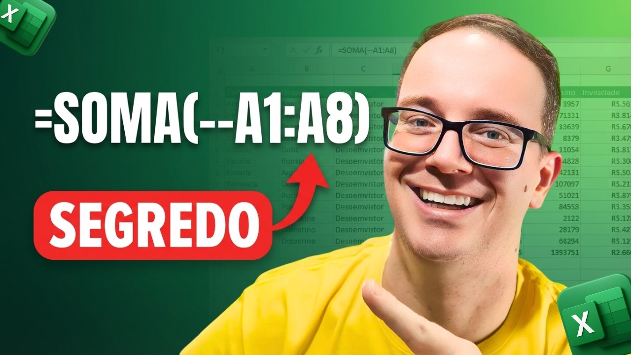 Traço duplo; o segredo para fórmulas mais inteligentes do Excel