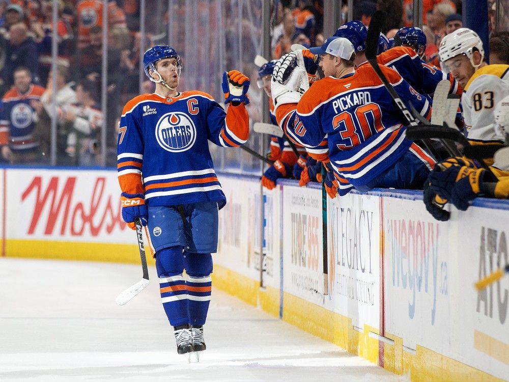 Connor McDavid hat trick as the Edmonton Oilers smash Nashville 6-2 ...