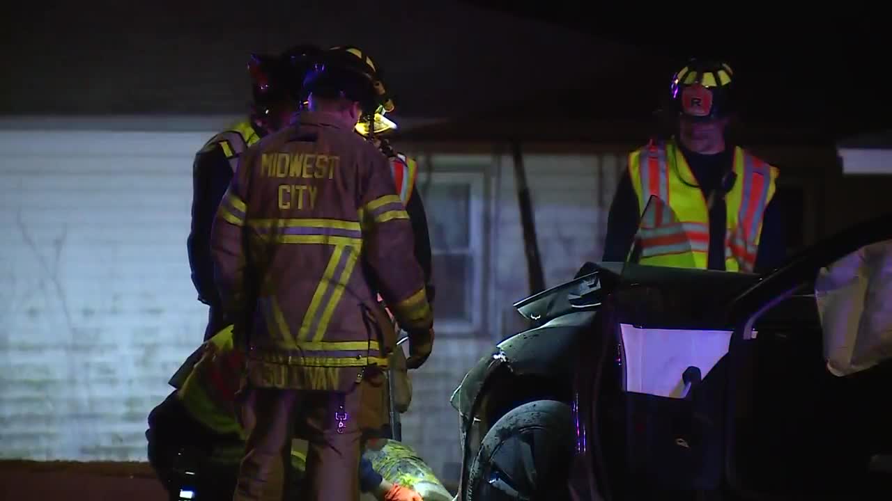 Scene video shows second Midwest City crash Tuesday allegedly caused by ...