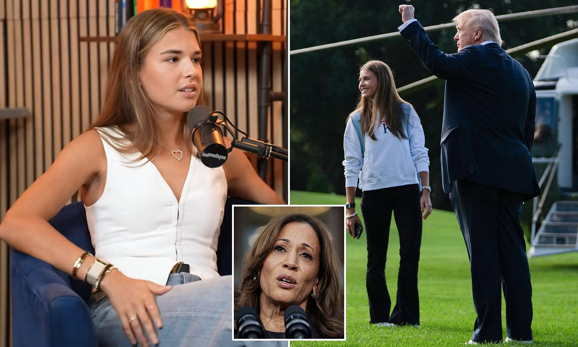 Kai Trump opens up on Kamala Harris and grandpa Donald in first podcast ...