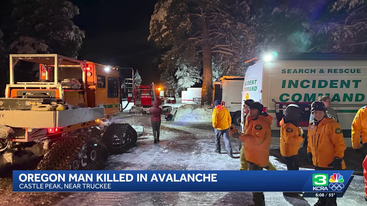 Snowmobiler killed in Nevada County avalanche identified as Oregon man