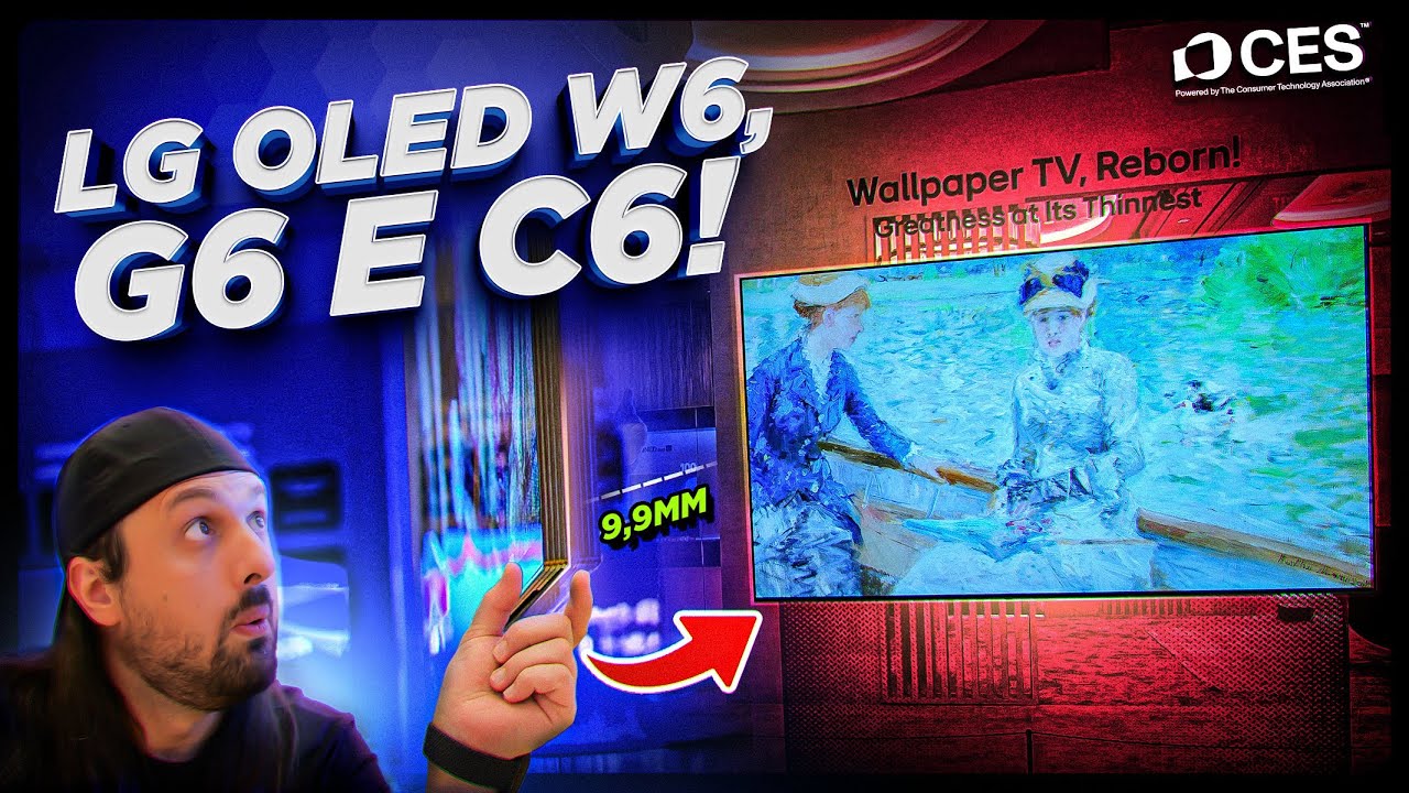 LG OLED G6 & C6 + O retorno da super fina wallpaper TV