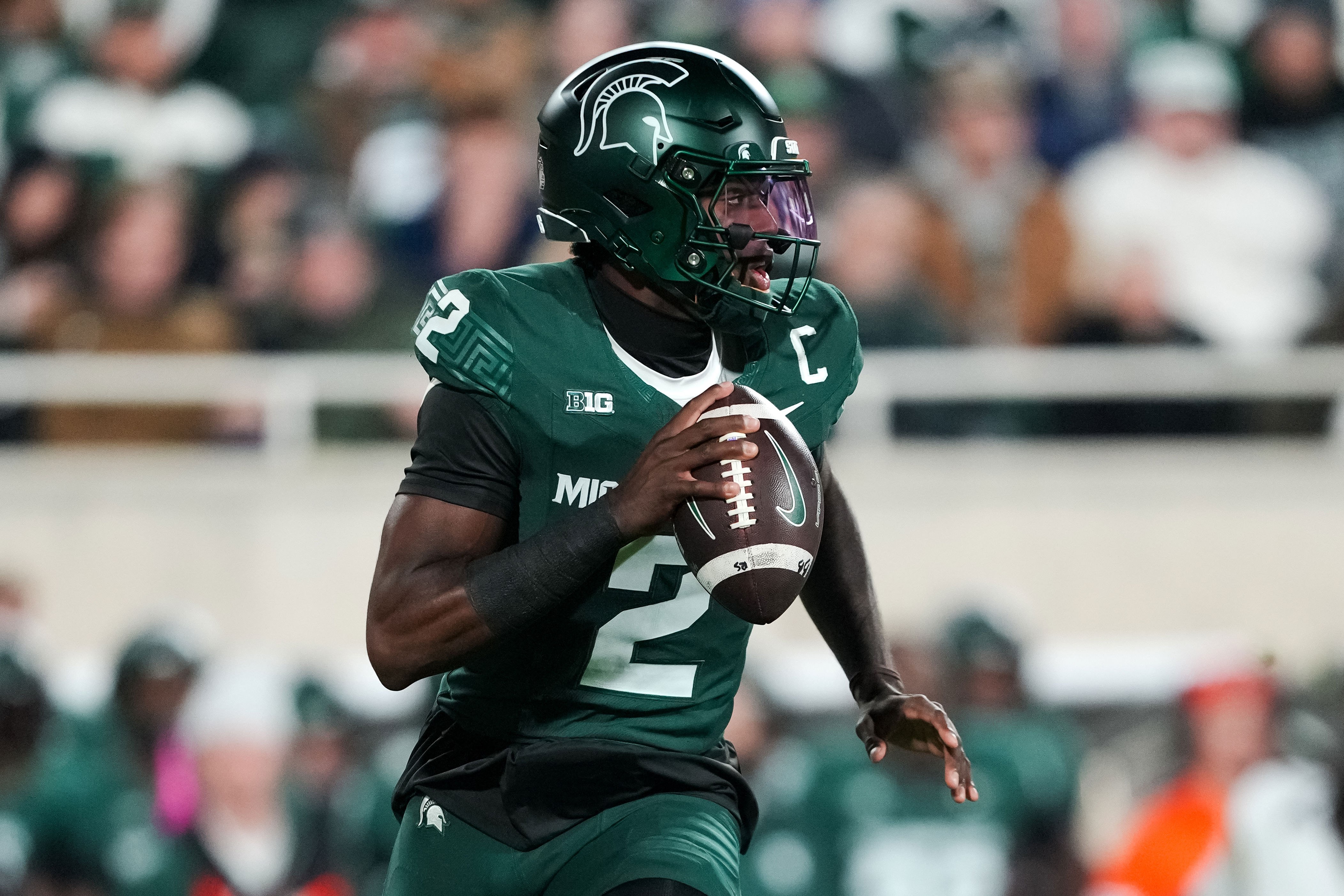Breaking: Michigan State transfer quarterback Aidan Chiles commits to ...