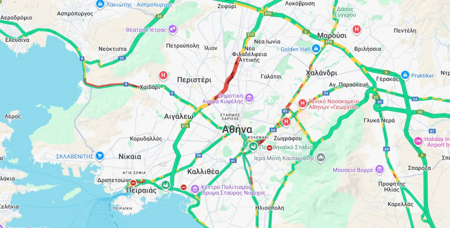 Κίνηση στους δρόμους: Ουρές χιλιομέτρων σε Αφίδνες και Ελευσίνα - Στο ...