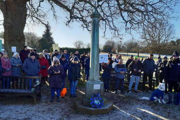 Dozens protest golf club being told to leave when it may not have to