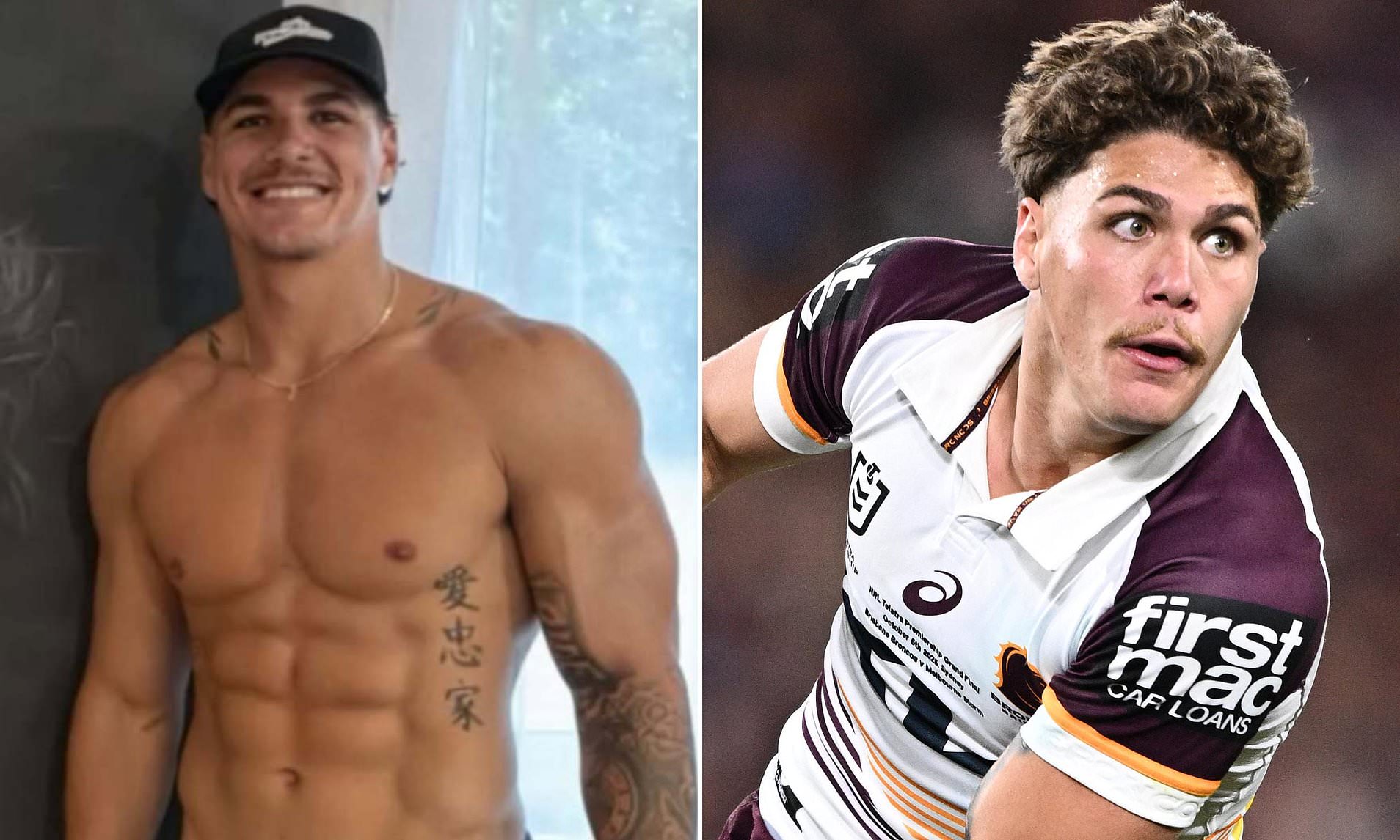 Footy fans spot a big problem with this photo of superstar Reece Walsh ...
