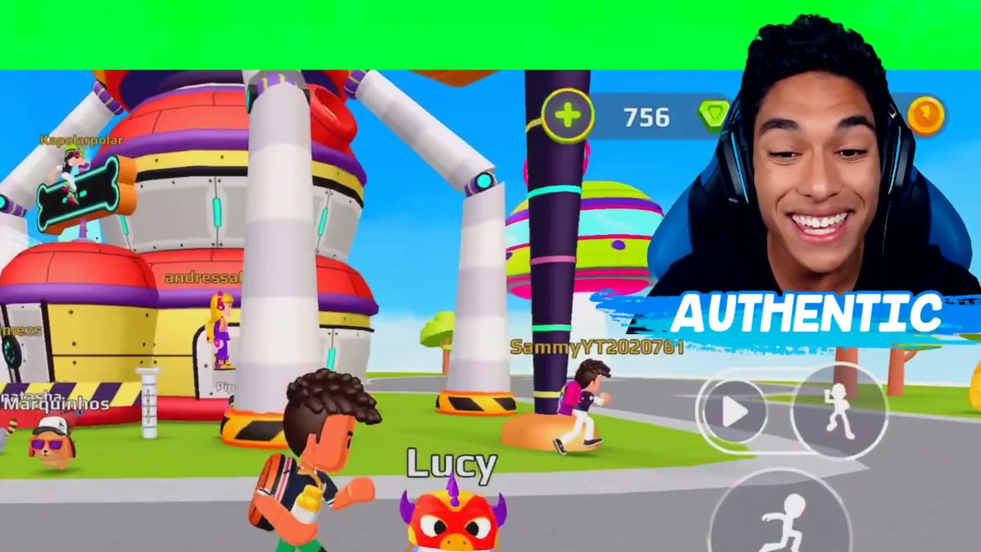 Authentic reverso no PKXD de celular!