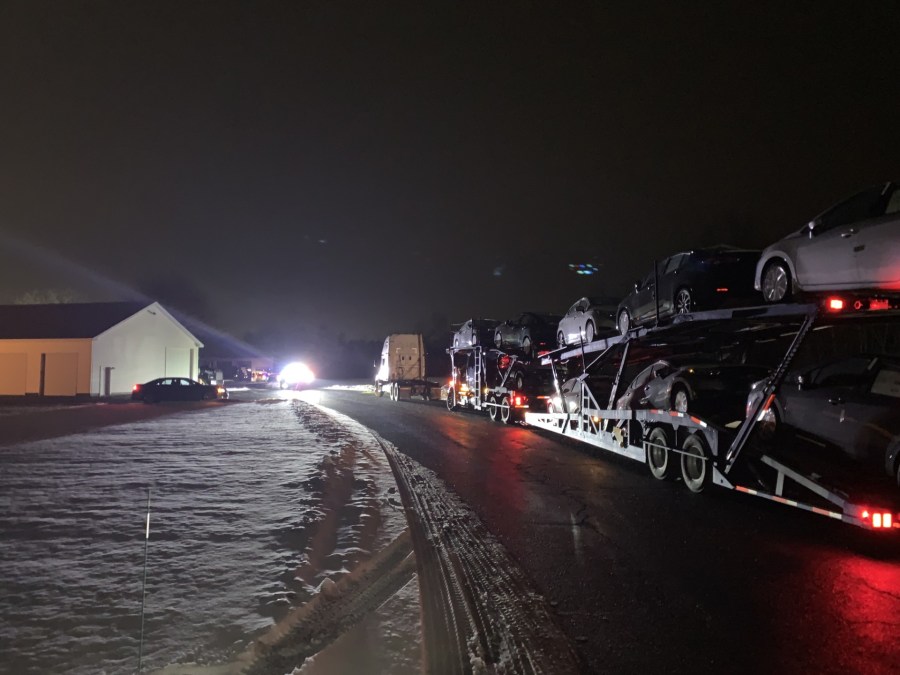 Man dies after being pinned under tractor-trailer car carrier in East ...