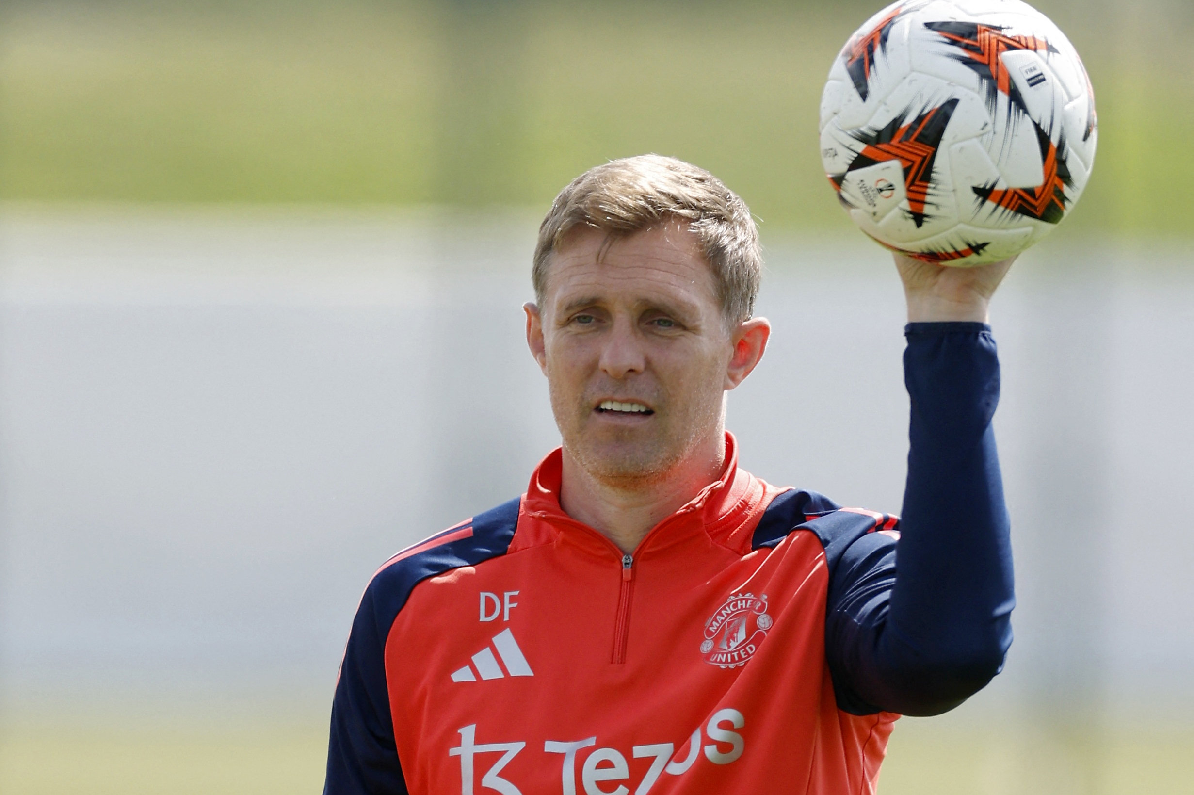 Manchester Uniteds vikar rådfører sig hos Alex Ferguson