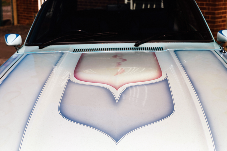 De unieke Ford Capri die ook een kunstwerk is