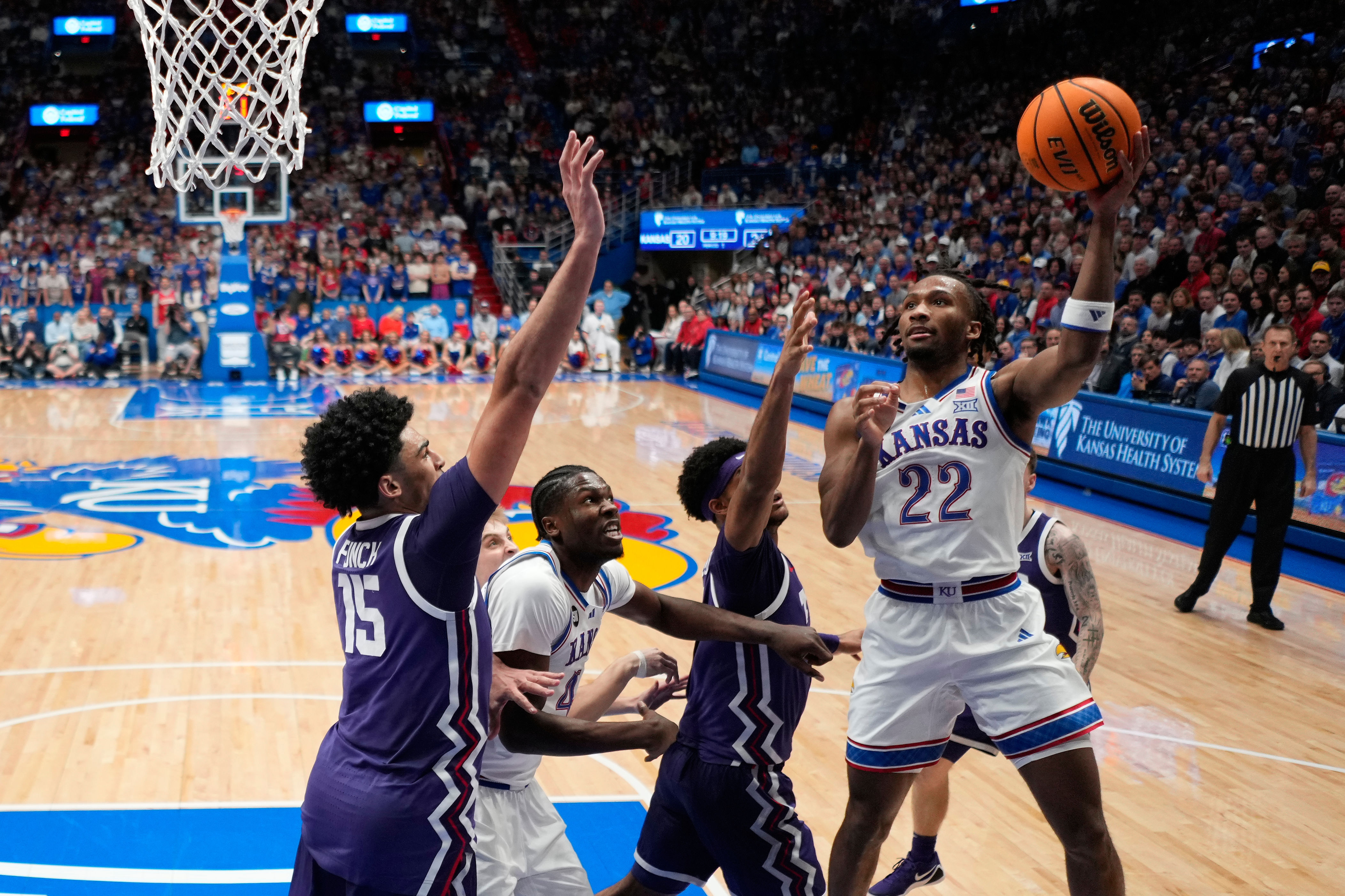 Darryn Peterson leads No. 22 Kansas on wild comeback to fend off TCU in ...