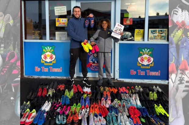 Elliot's football boots appeal scores big for children in Africa
