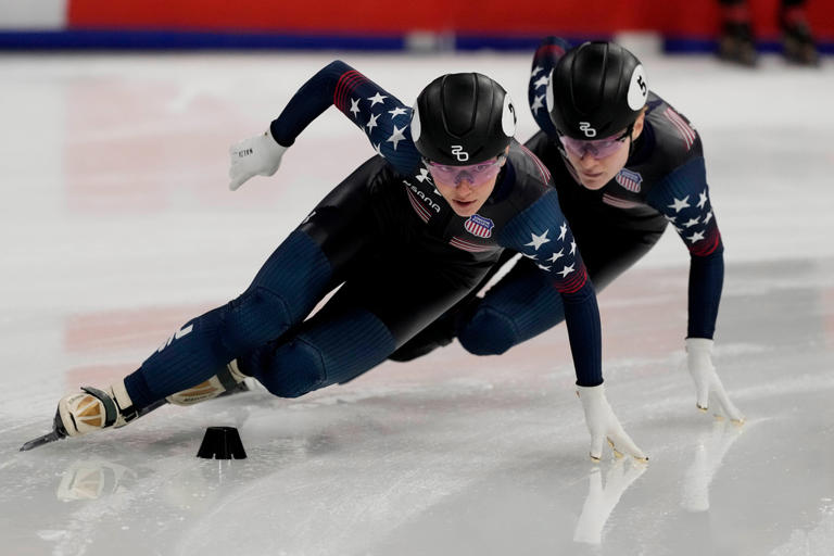 High-speed chaos on ice: What to know about short track speedskating at ...
