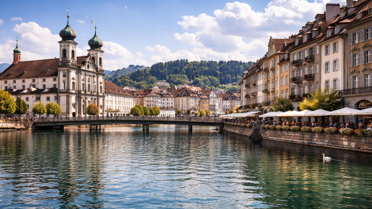 Lucerne old town feels like a fairytale