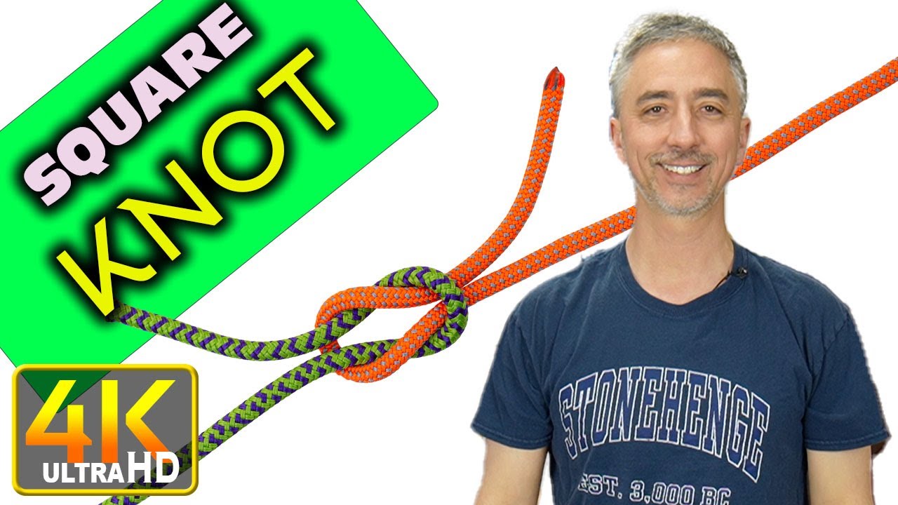 How to tie the square knot for camping backpacking