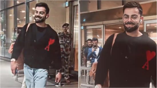 Virat Kohli’s Mumbai airport look has fans guessing if 'A' on his ...