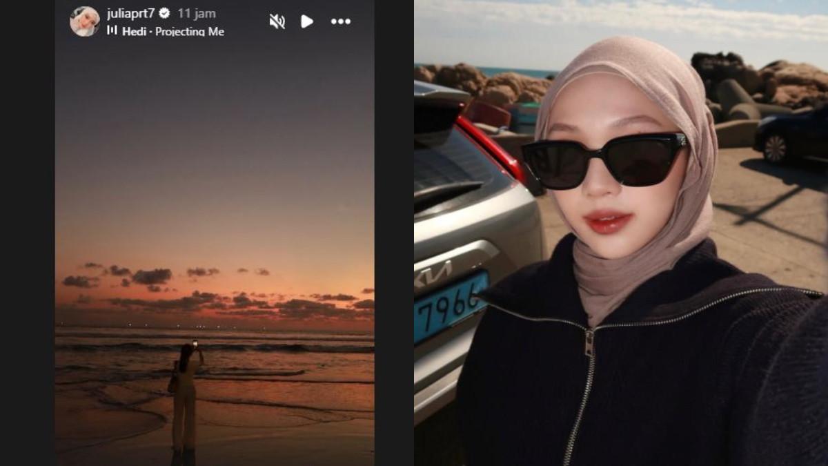 Potret Jule dan Jefri Nichol diduga jalan bareng di Bali, tampil tanpa ...