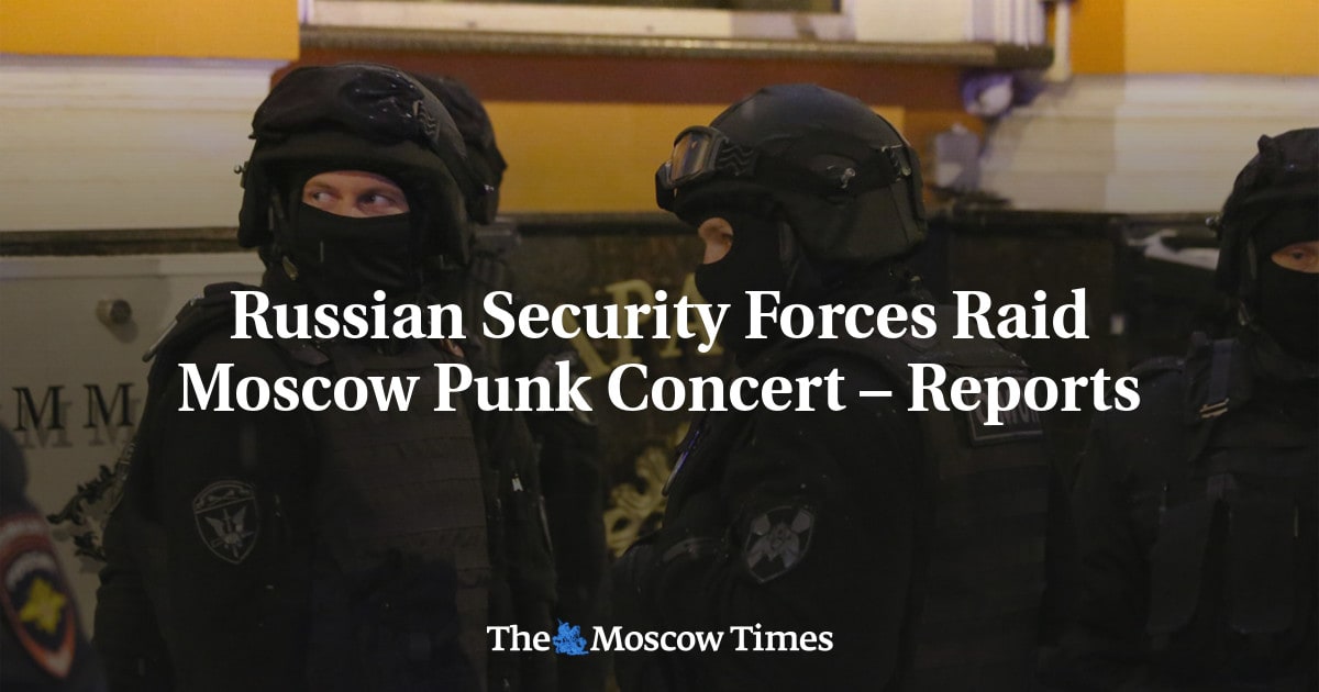 Russian security forces raid Moscow punk concert – reports
