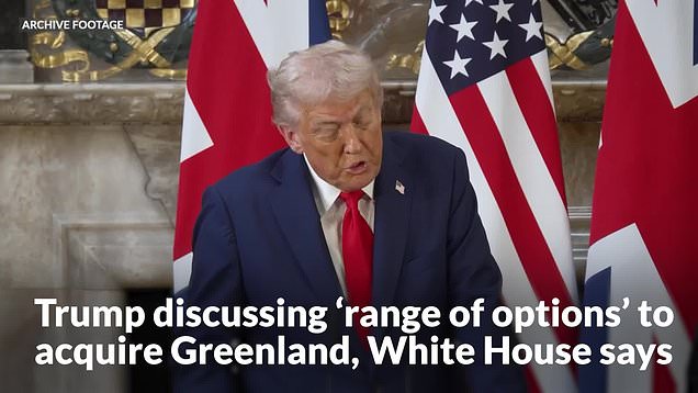 Trump discussing 'range of options' to acquire Greenland, White House says