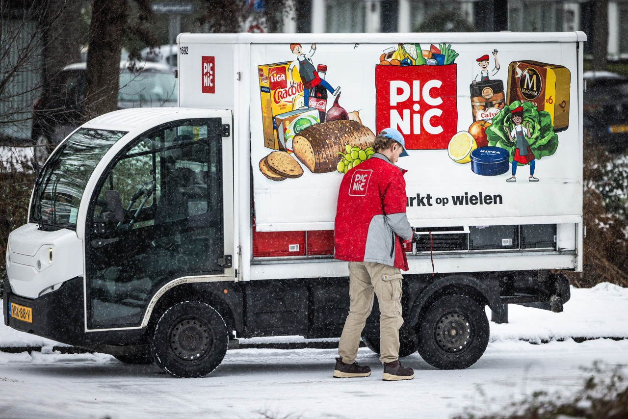 Picnic stopt met bezorgen vanwege winters weer: 'Onverantwoord'