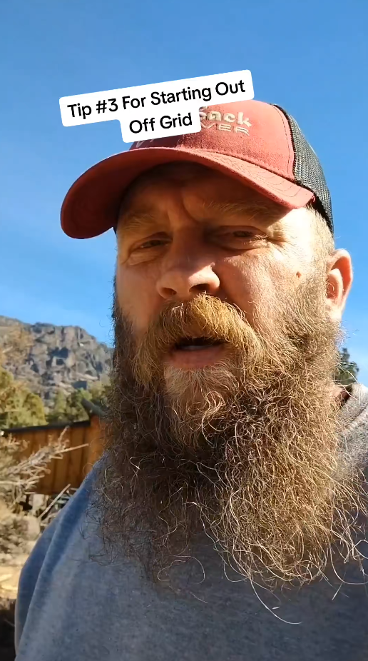 Tip three for starting your off grid living journey