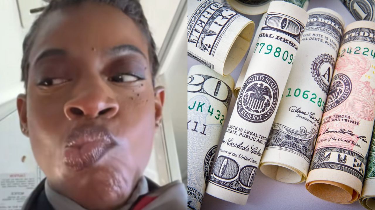 Flight attendant goes viral on TikTok after receiving money in an ...