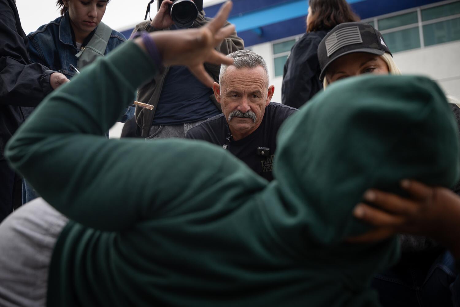 Homeless on L.A.'s Skid Row fault of Democrats, says GOP gubernatorial ...