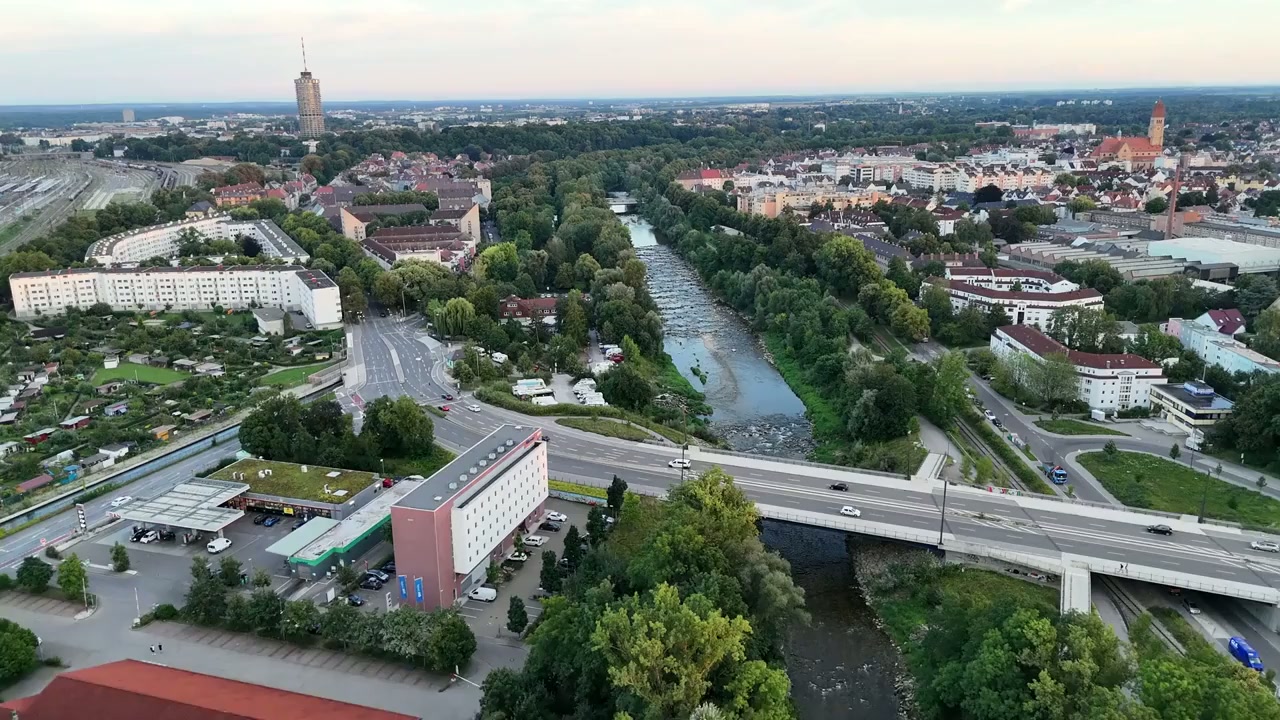Augsburg, Germany: A drone's eye view of Bavarian splendor