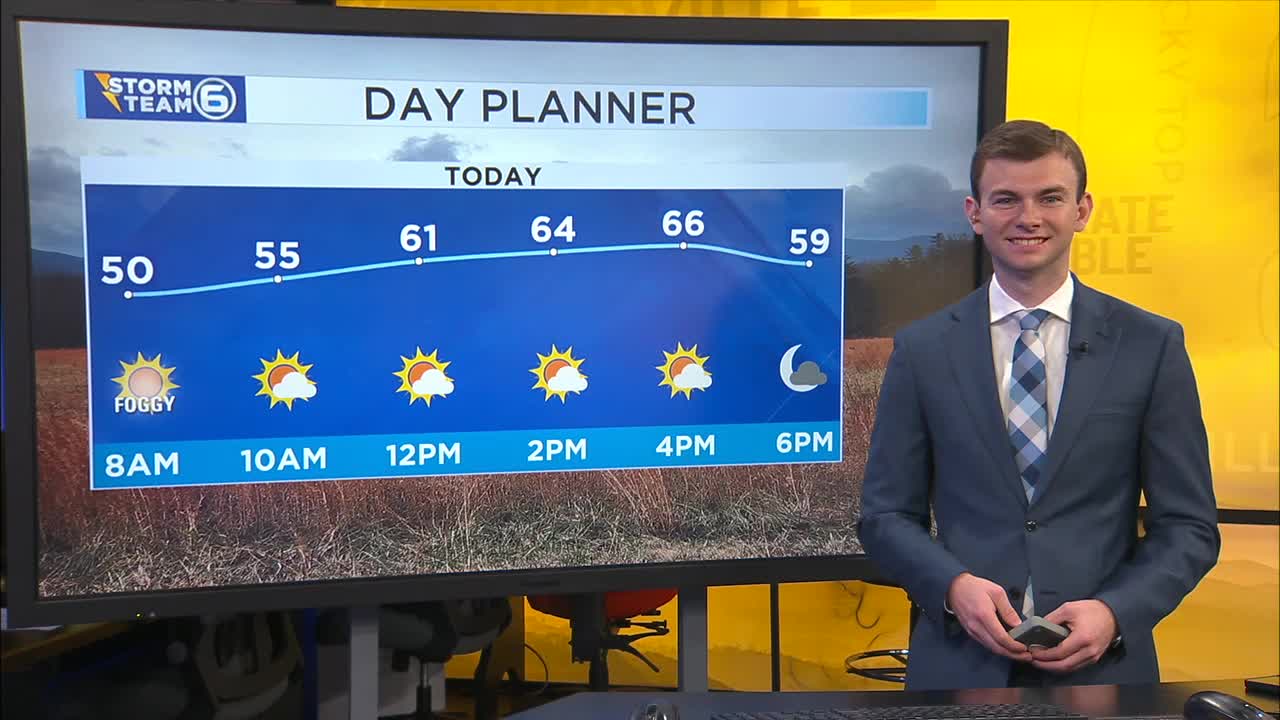 Clouds will briefly thin out today